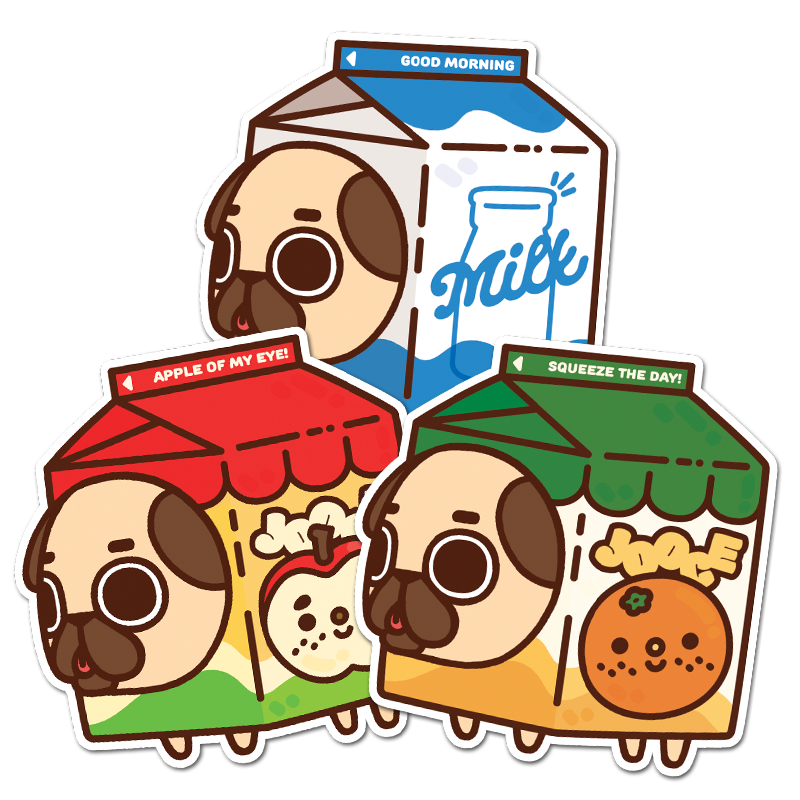 "Carton Crew" Sticker Pack – Puglie Mart