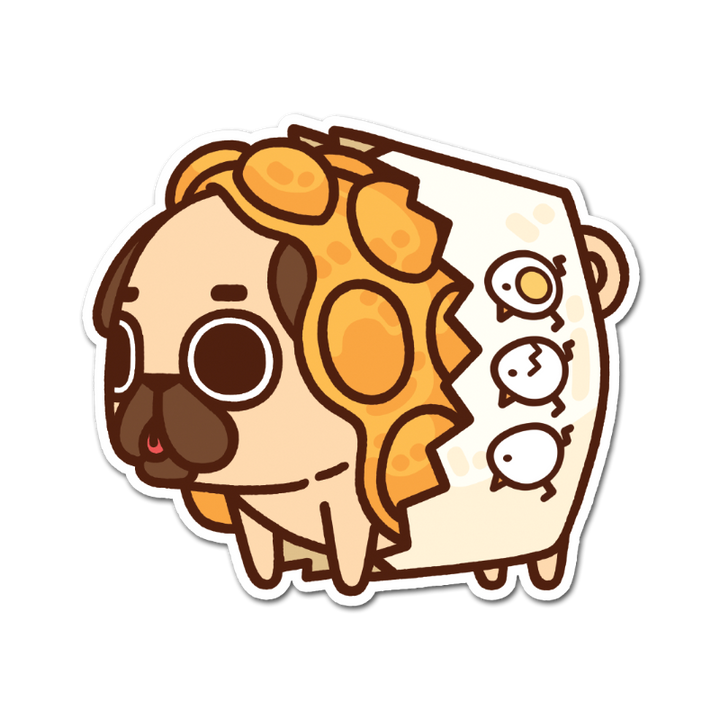 Puglie Pug Stickers – Puglie Mart