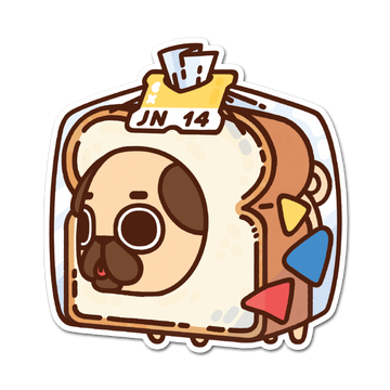 Puglie Pug Stickers – Puglie Mart