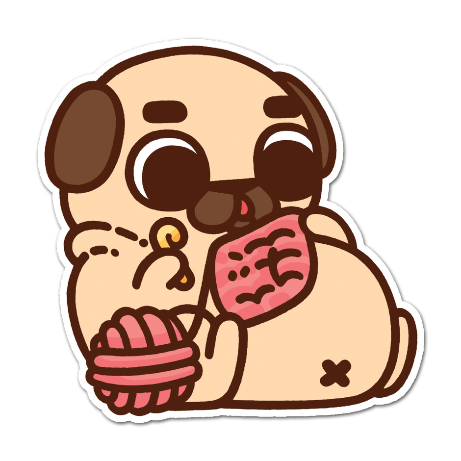 Puglie Pug Stickers – Puglie Mart