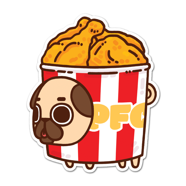Puglie Pug Stickers – Puglie Mart