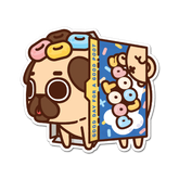 Puglie Pug Stickers – Puglie Mart