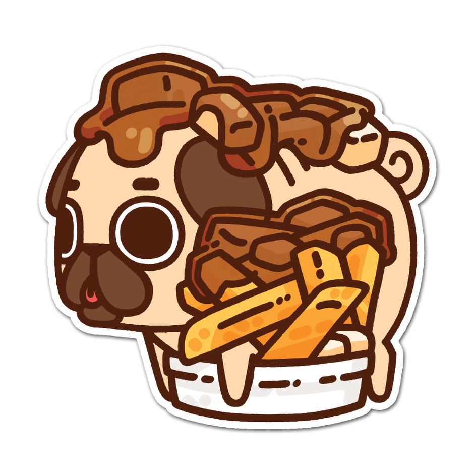 Puglie Pug Stickers – Puglie Mart
