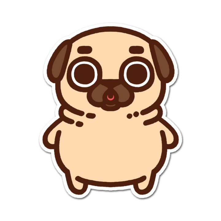 Puglie Pug Stickers – Puglie Mart