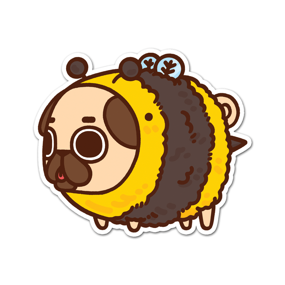 Puglie Pug Stickers – Puglie Mart