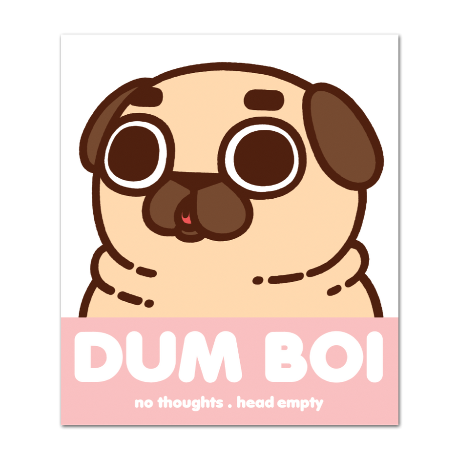 Puglie Pug Stickers – Puglie Mart